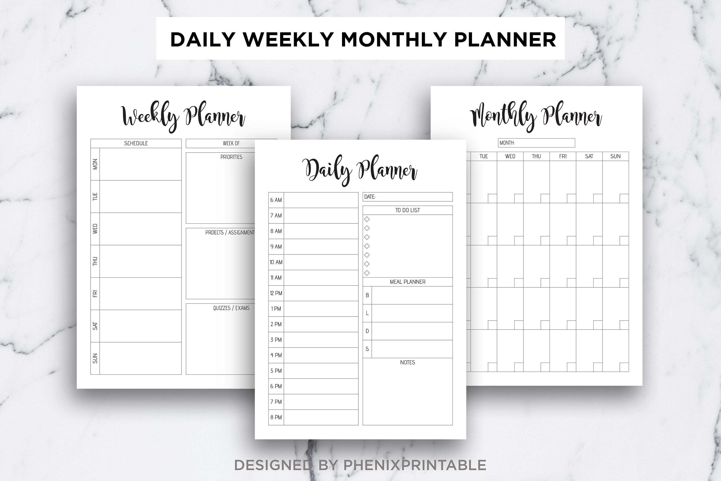 Ultimate Student Planner Study Organizer Back to College - Etsy Canada