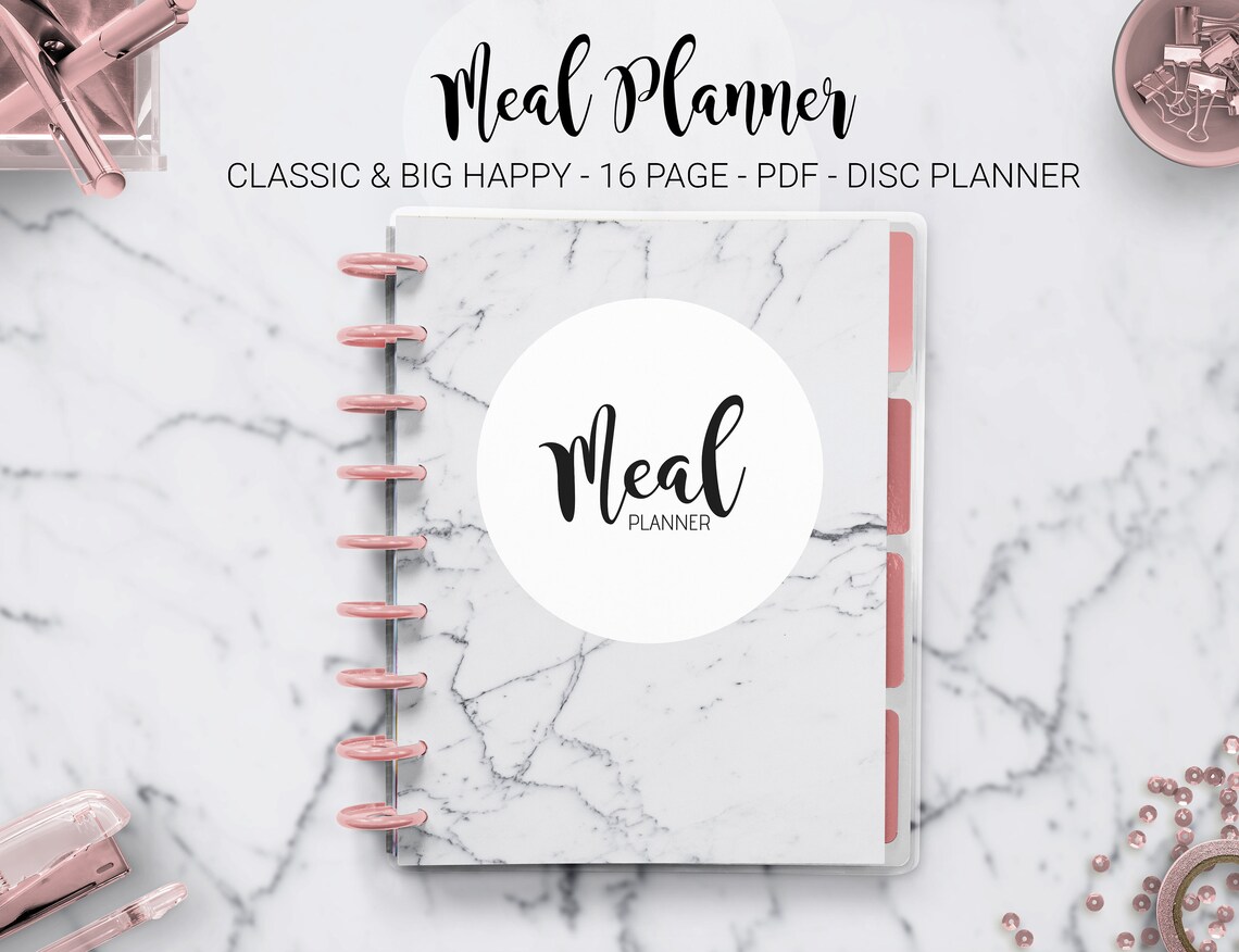Meal Planner Weekly Meal Menu Planner DIY Recipe Planner Book - Etsy