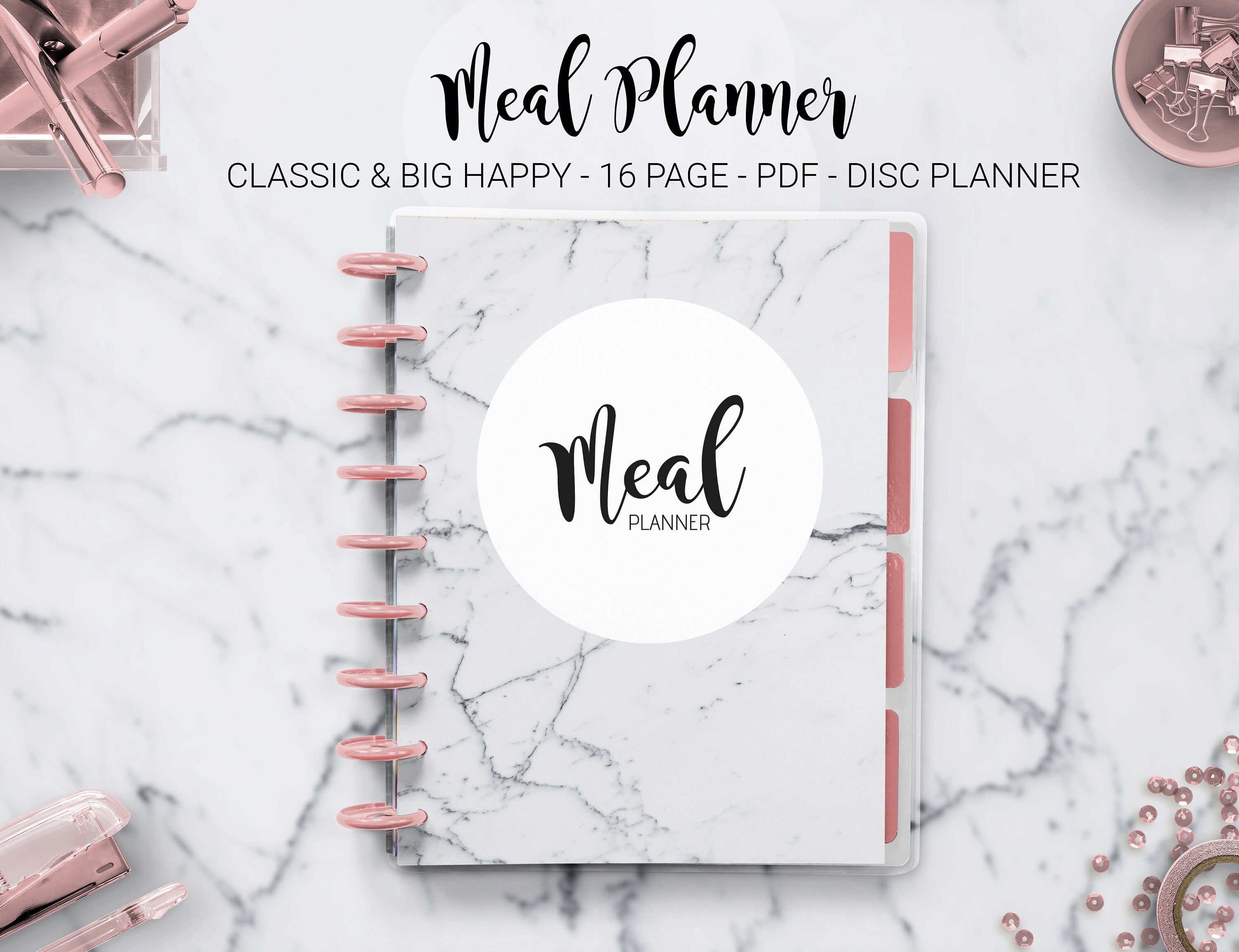 Meal Planner Weekly Meal Menu Planner DIY Recipe Planner Book - Etsy