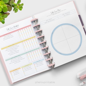 Self Care Journal Self Care Planner Worksheet Mood Tracker Love ...