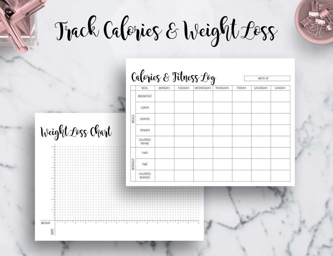 Fitness Planner Journal Weight Loss Calorie Tracker Workout - Etsy