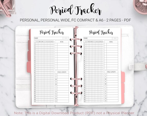 Period Tracker Menstrual Cycle Tracker Period Calendar - Etsy