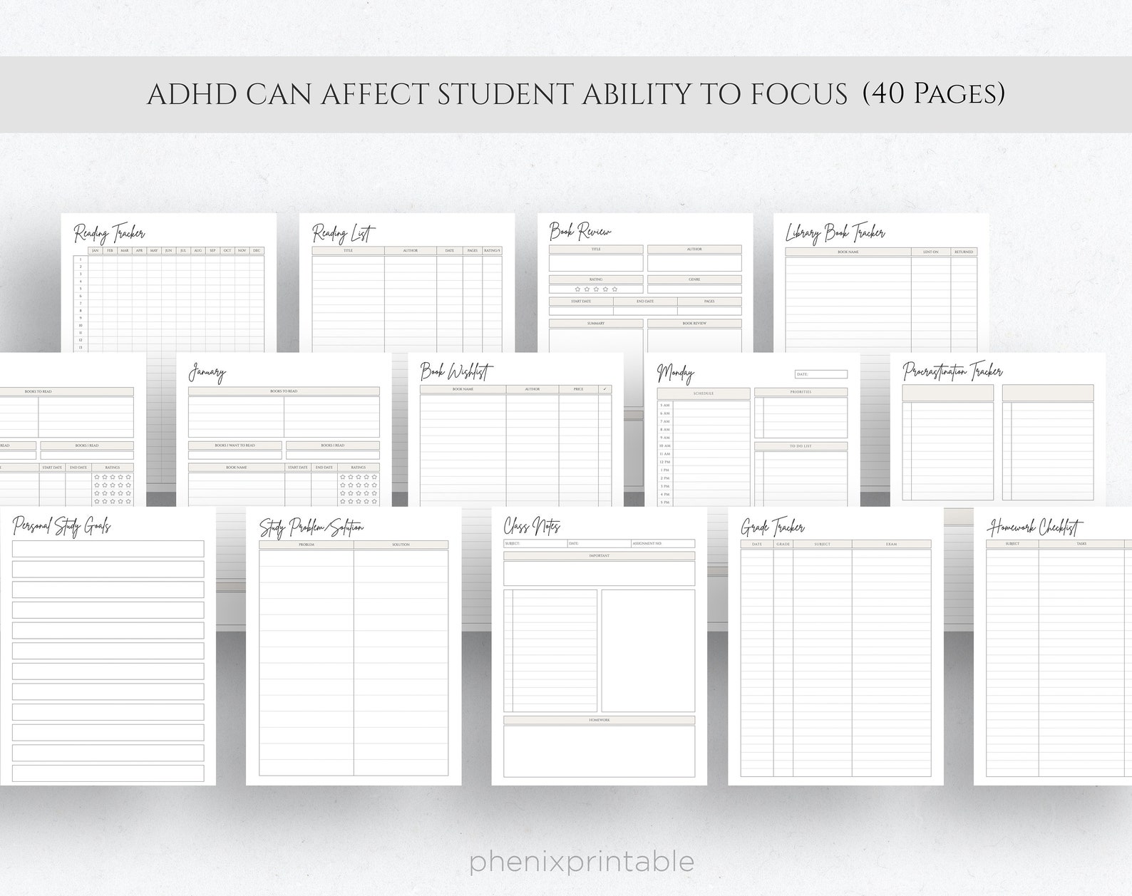 ADHD Planner Adults ADHD Productivity Journal Adhd - Etsy