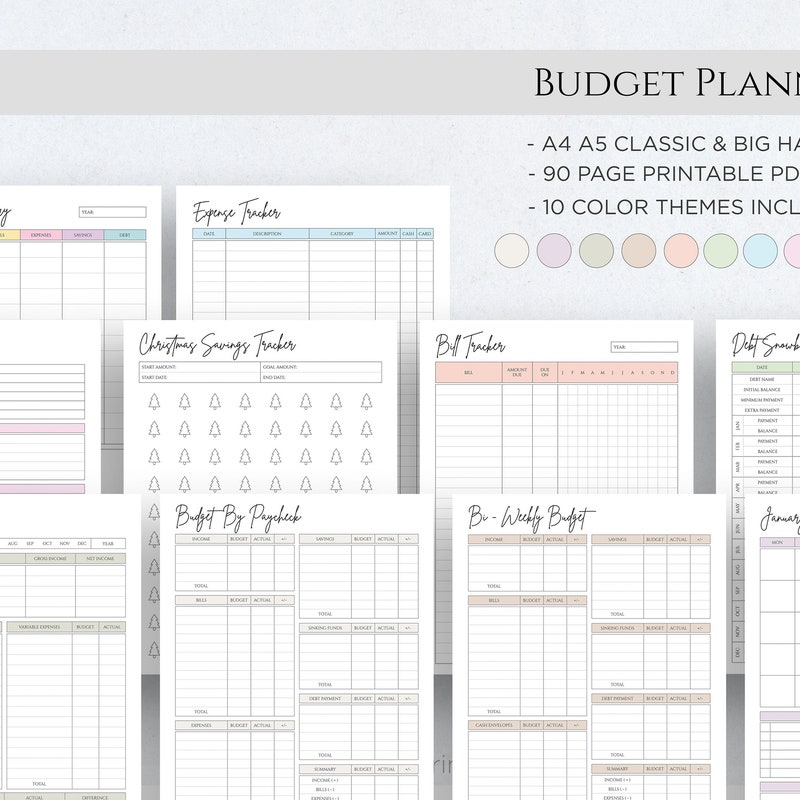 A5 Budget 2026 - Etsy