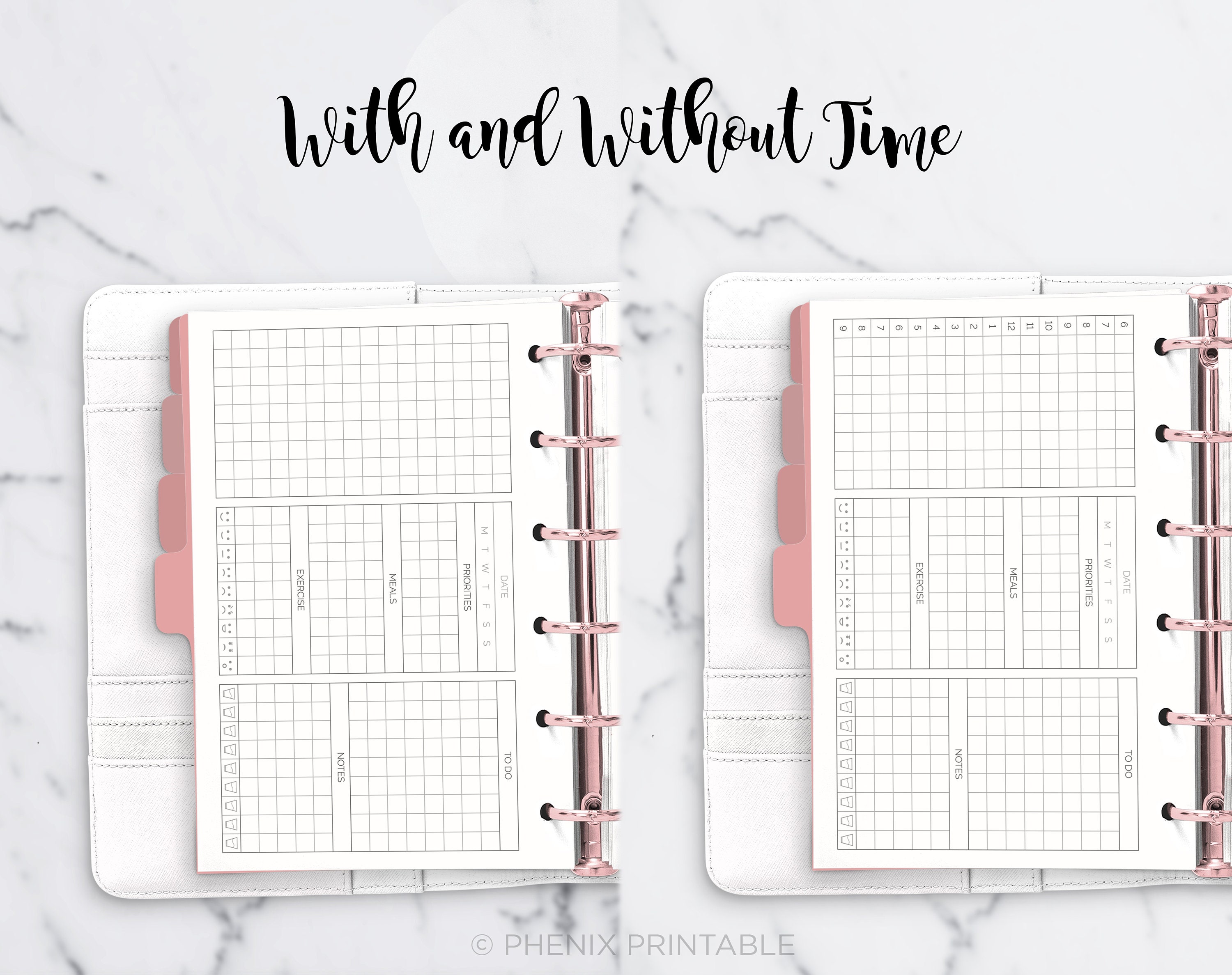 Daily Planner Work Planner Day Planner Weekly Planner Hourly - Etsy