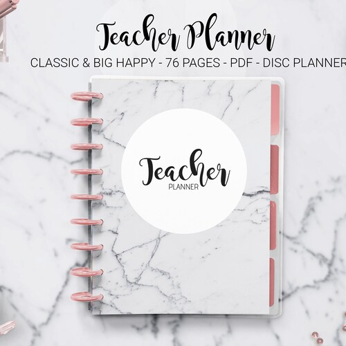 Printable Teacher Checklist for Big Happy Planner or Similar. | Etsy