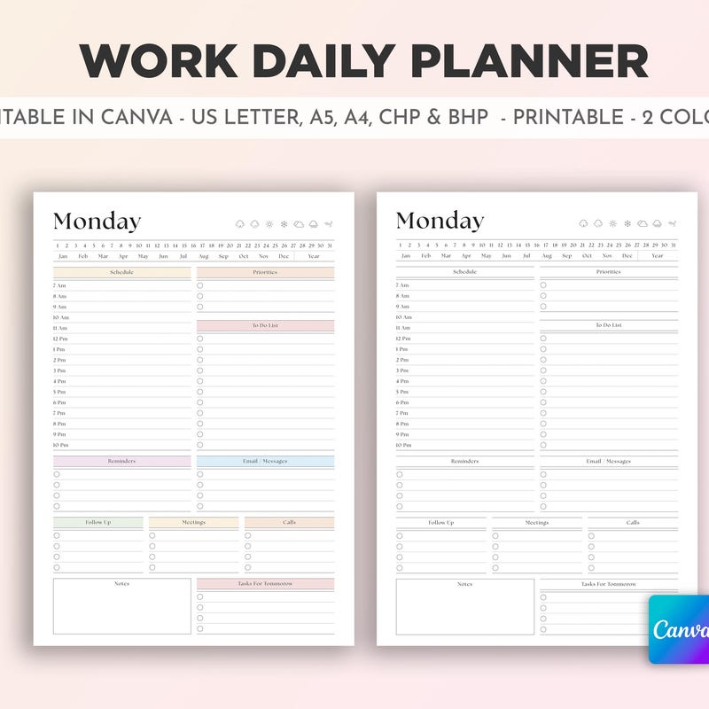 Daily Sheet Happy Planner - Etsy