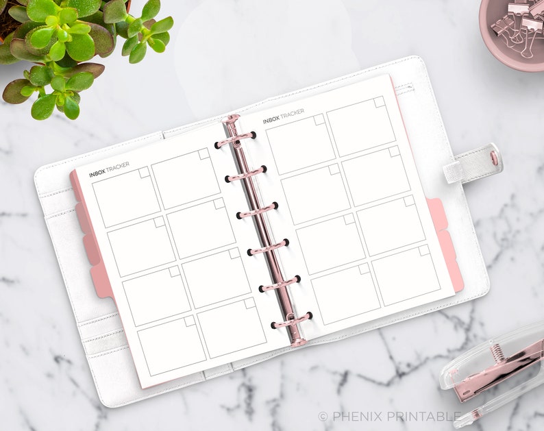 Inbox Tracker Task List Minimal Planner Inbox Work Planner - Etsy