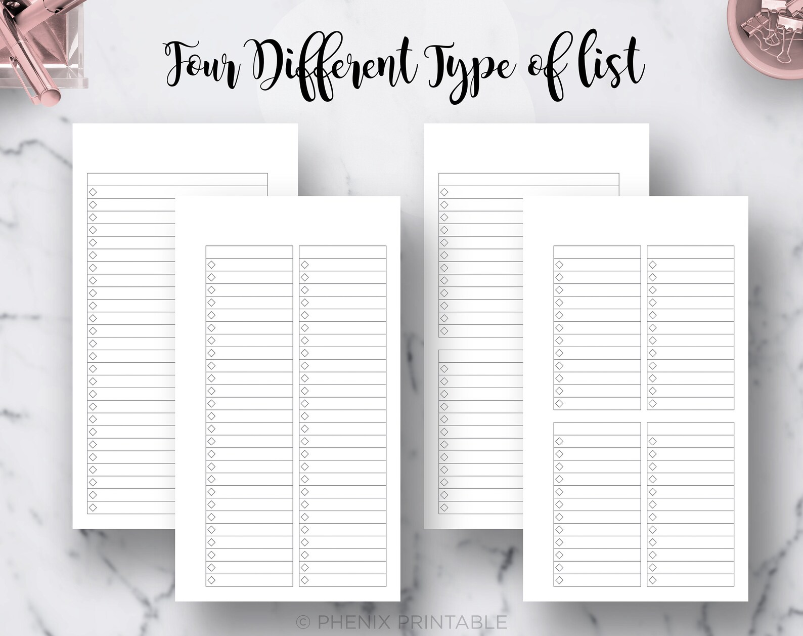 To Do Grocery List Shopping Packing List Blank Template Task | Etsy