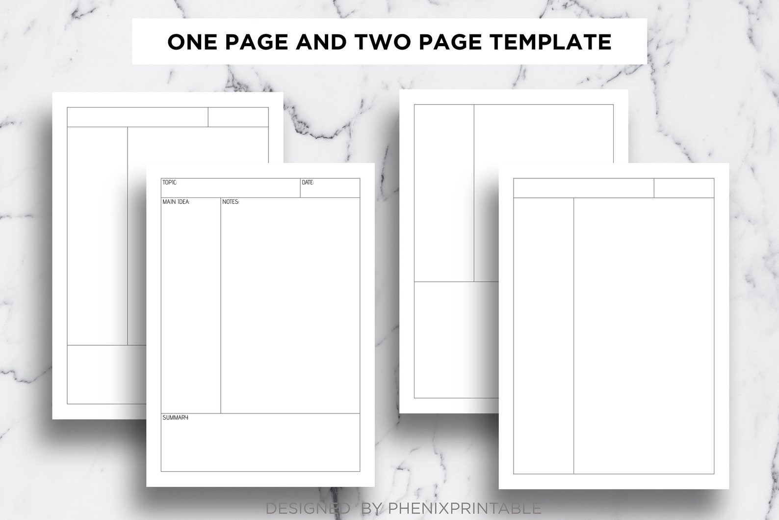 Cornell Notes Method Paper Note Taking Template Student Note Dot Grid ...