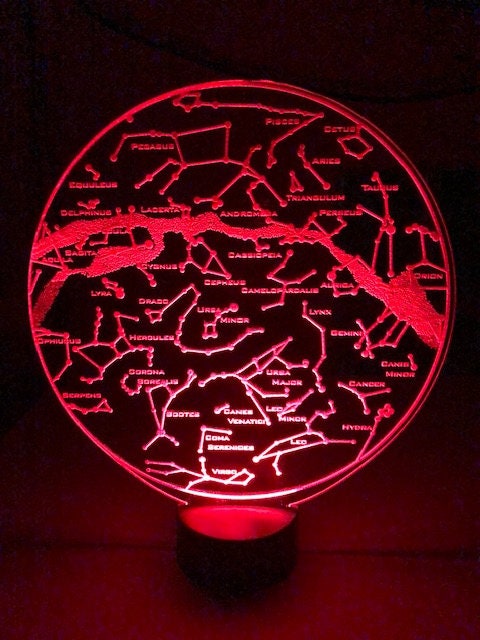 Star Map Constellations Night Sky Vector File Svg Eps Pdf Png for Laser ...