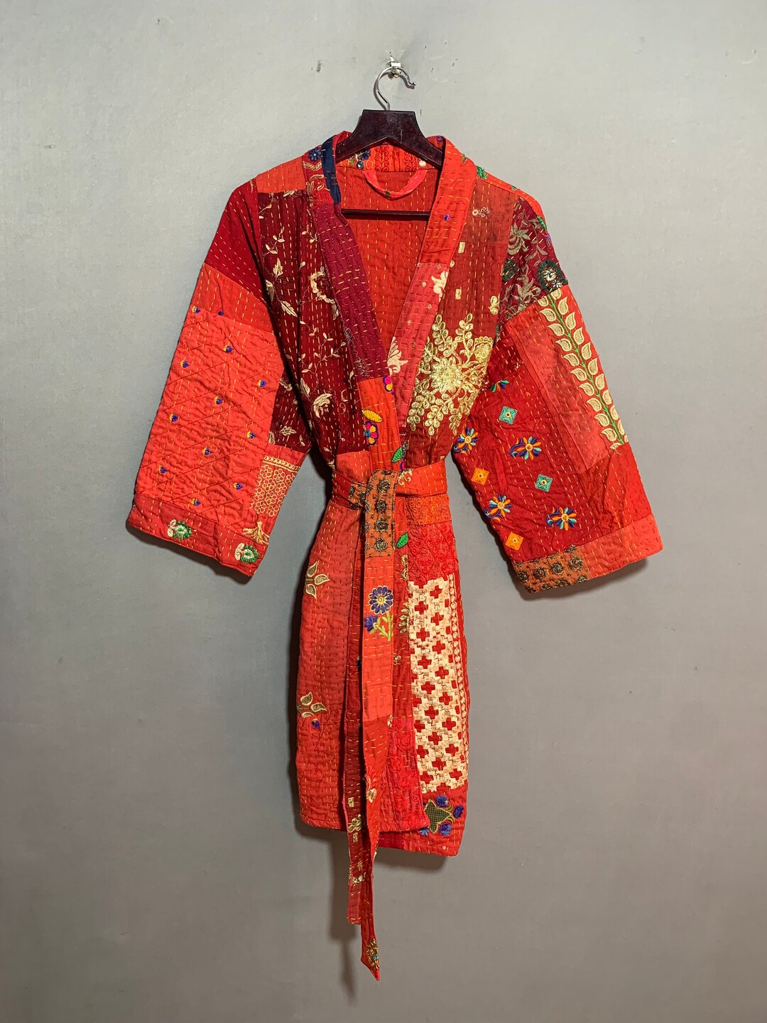 Cotton Coat, Kantha Coat, Kimono Coat, Kimono Jacket, Kantha Jacket ...