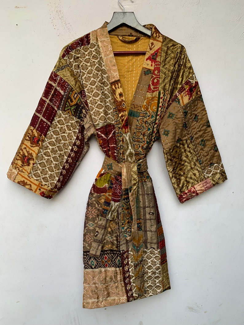 Sale Silk Kantha Jacket Patchwork Jacket Kantha Jacket. - Etsy