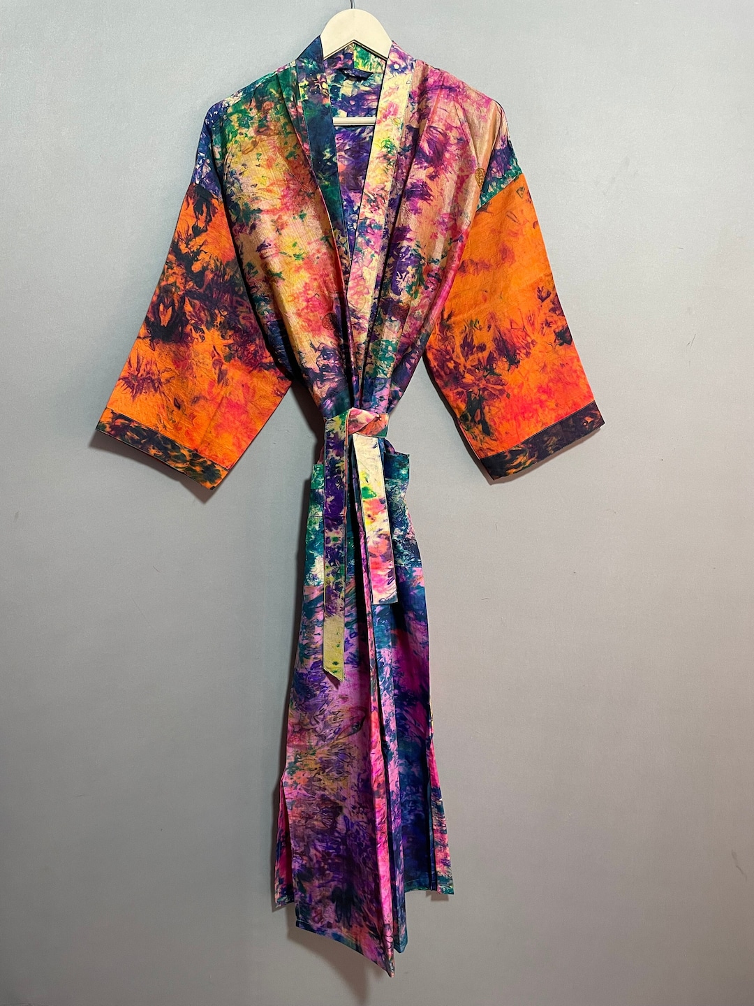 Exclusive Ice Dye Kimono, Tie Dye Kimono, Galaxy Dye Kimono, Colorfull ...