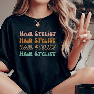 Hair Stylist T-shirt Unique Design Elegant and Stylish Unisex T-shirt ...