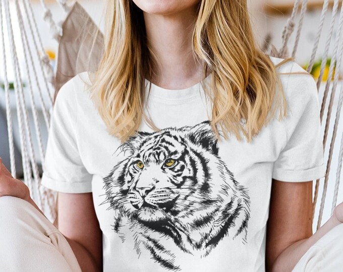 Tiger Shirt Unisex Tee Tiger Spirit Animal Lover - Etsy