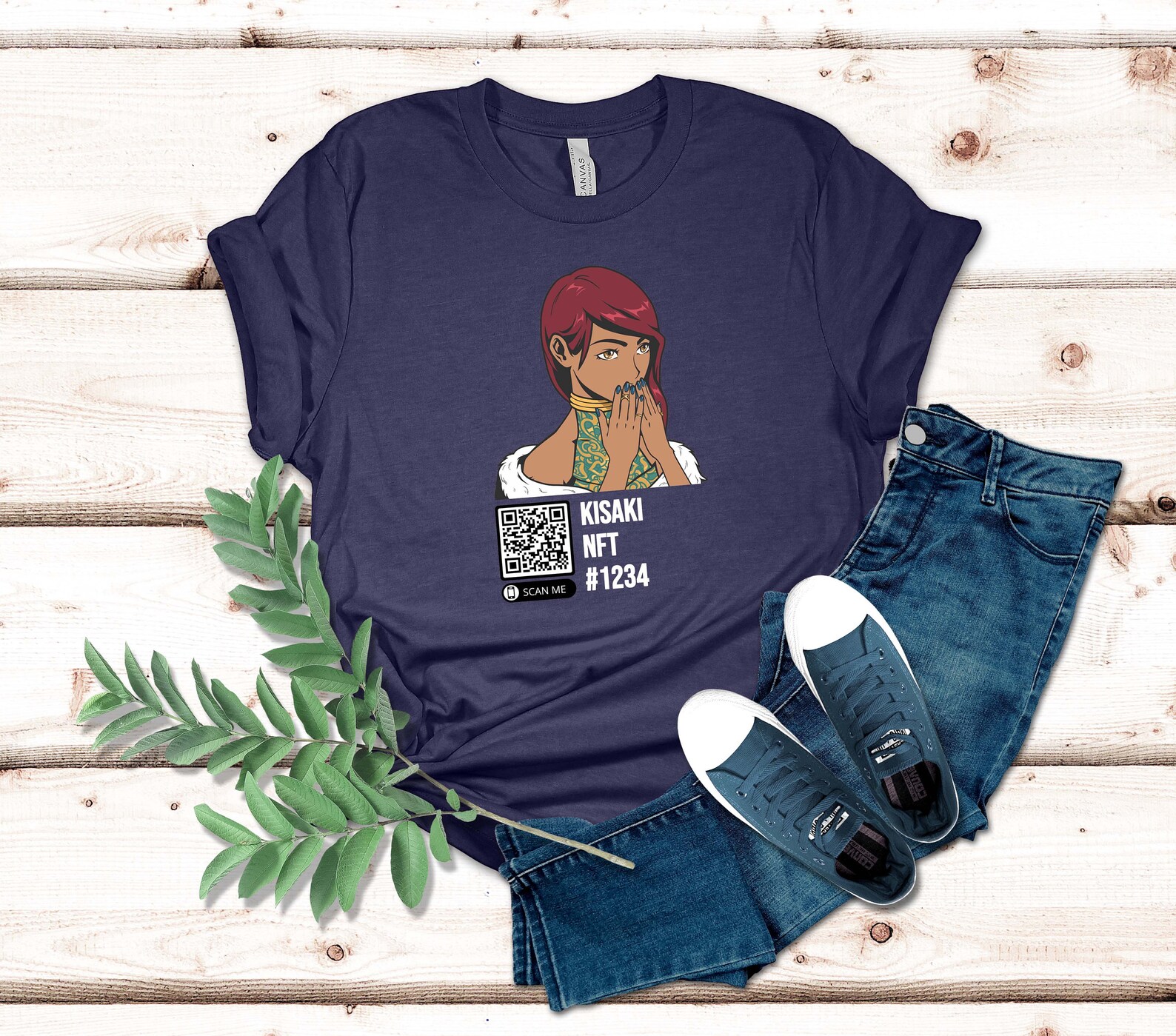 Print Your NFT Onto A T-shirt - Unisex Tee | QR Code | Custom NFT Shirt ...