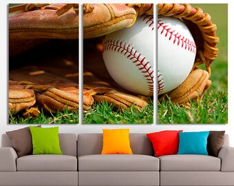 Baseball canvas | Etsy