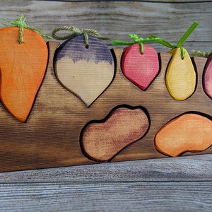 Root Vegetable Puzzle **7 Veggies!** - Etsy