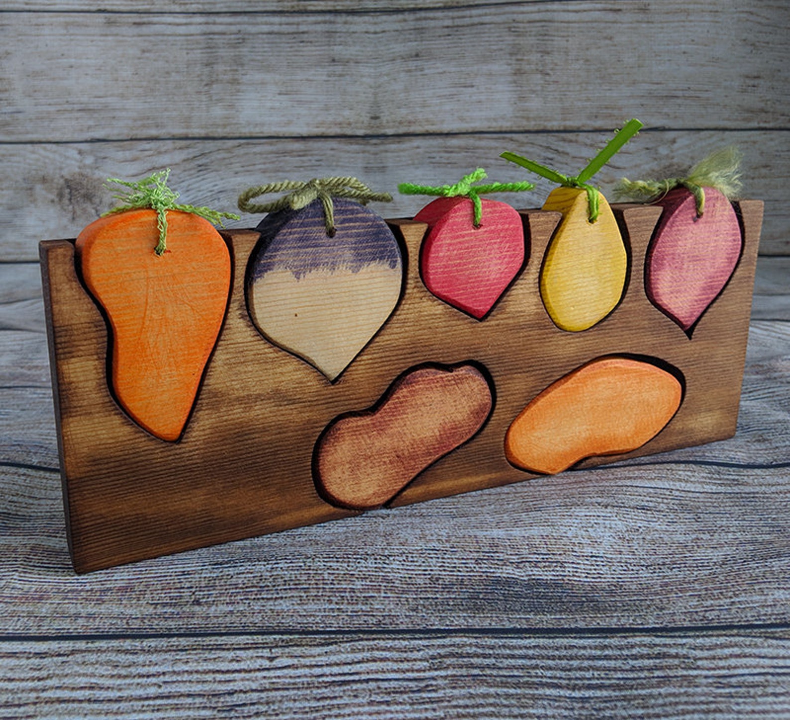 Root Vegetable Puzzle **7 Veggies!** - Etsy