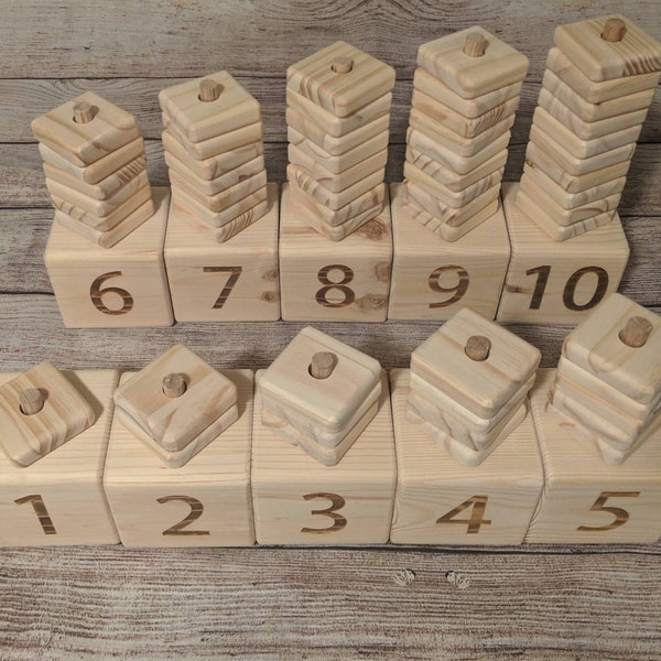 Counting Blocks - Etsy
