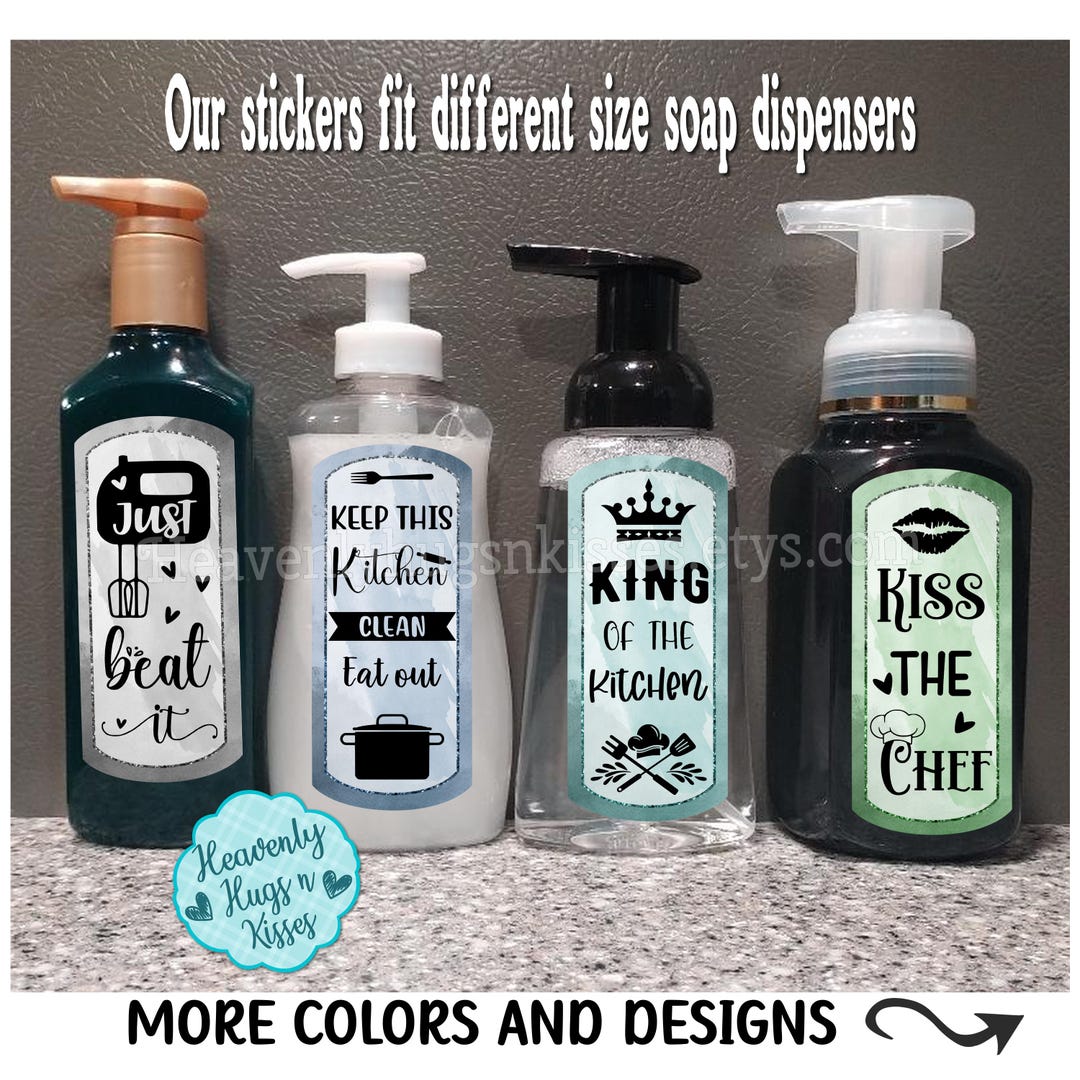 Waterproof Soap Labels King of the Kitchen Soap Label Foaming Hand Soap ...