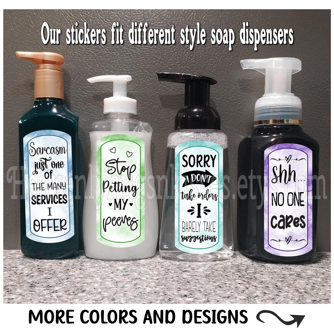 Waterproof Soap Labels Stop Petting My Peeves Sarcastic Soap Label ...