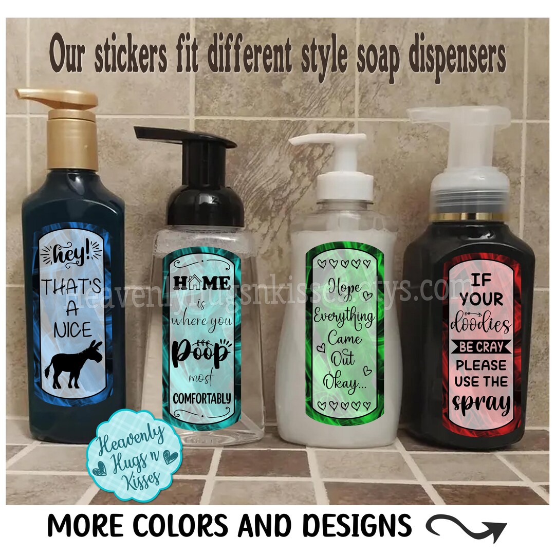 Waterproof Soap Label Hey That's a Nice Soap Sticker Soap Dispenser ...