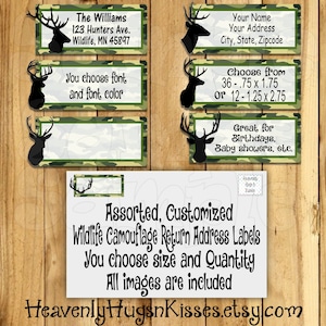 Wildlife Address Labels Personalized Address Labels Return Address ...