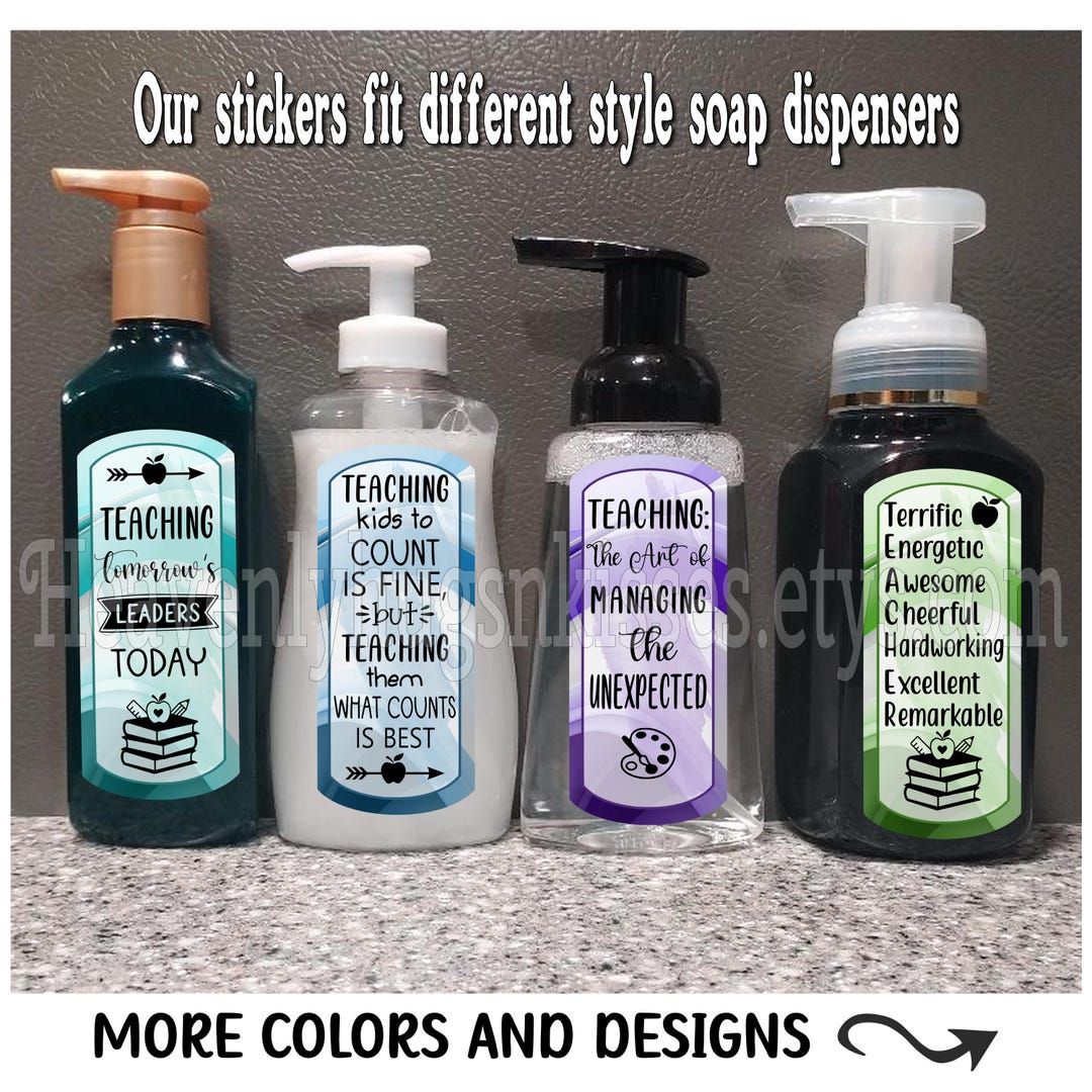 Waterproof Soap Labels Teaching the Art of Sticker Teacher Appreciation ...