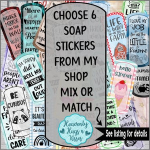 Month Soap Label Month Themed Hand Soap Decal Foam Hand Soap Sticker ...