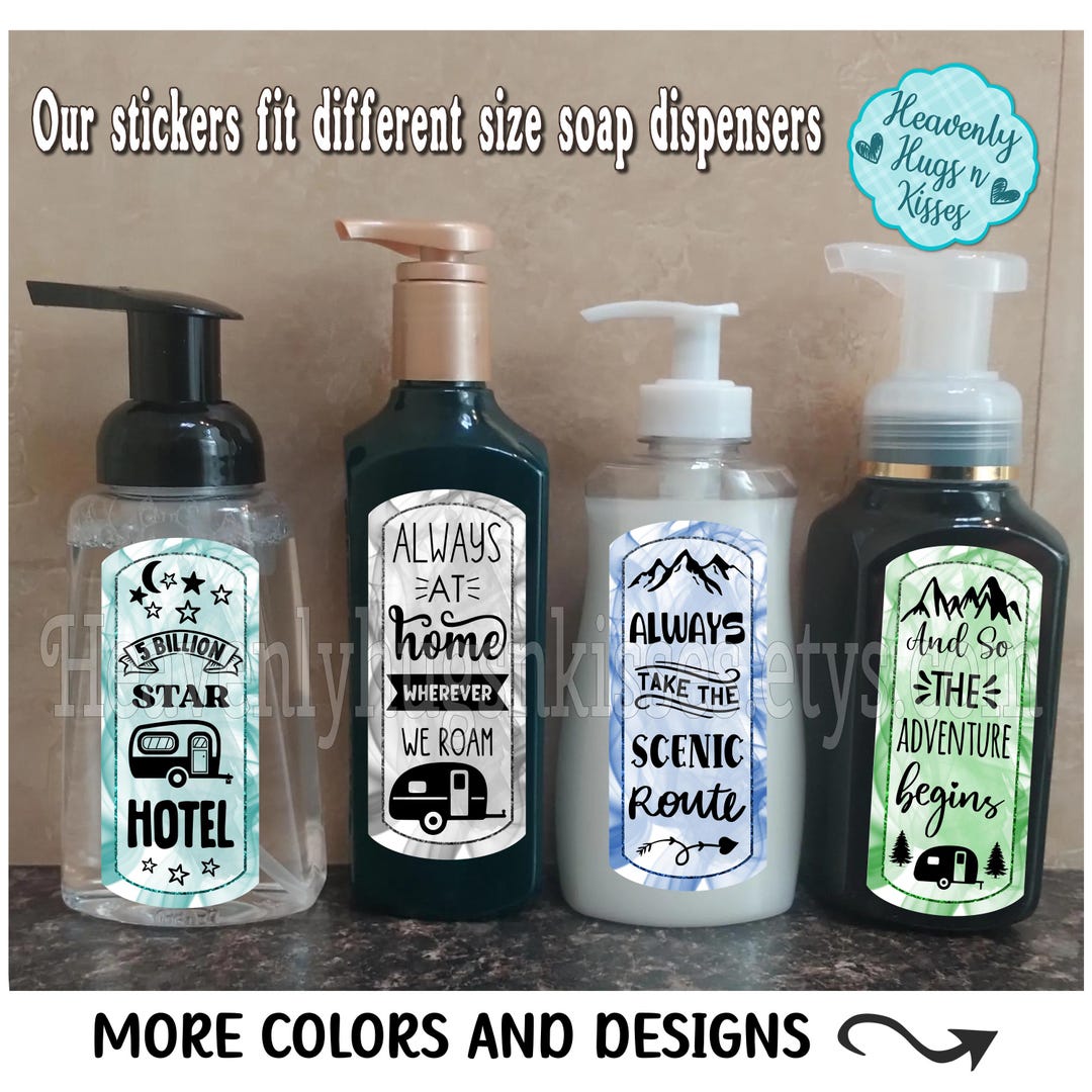 Waterproof Soap Labels the Adventure Begins Soap Decals Hand Soap ...