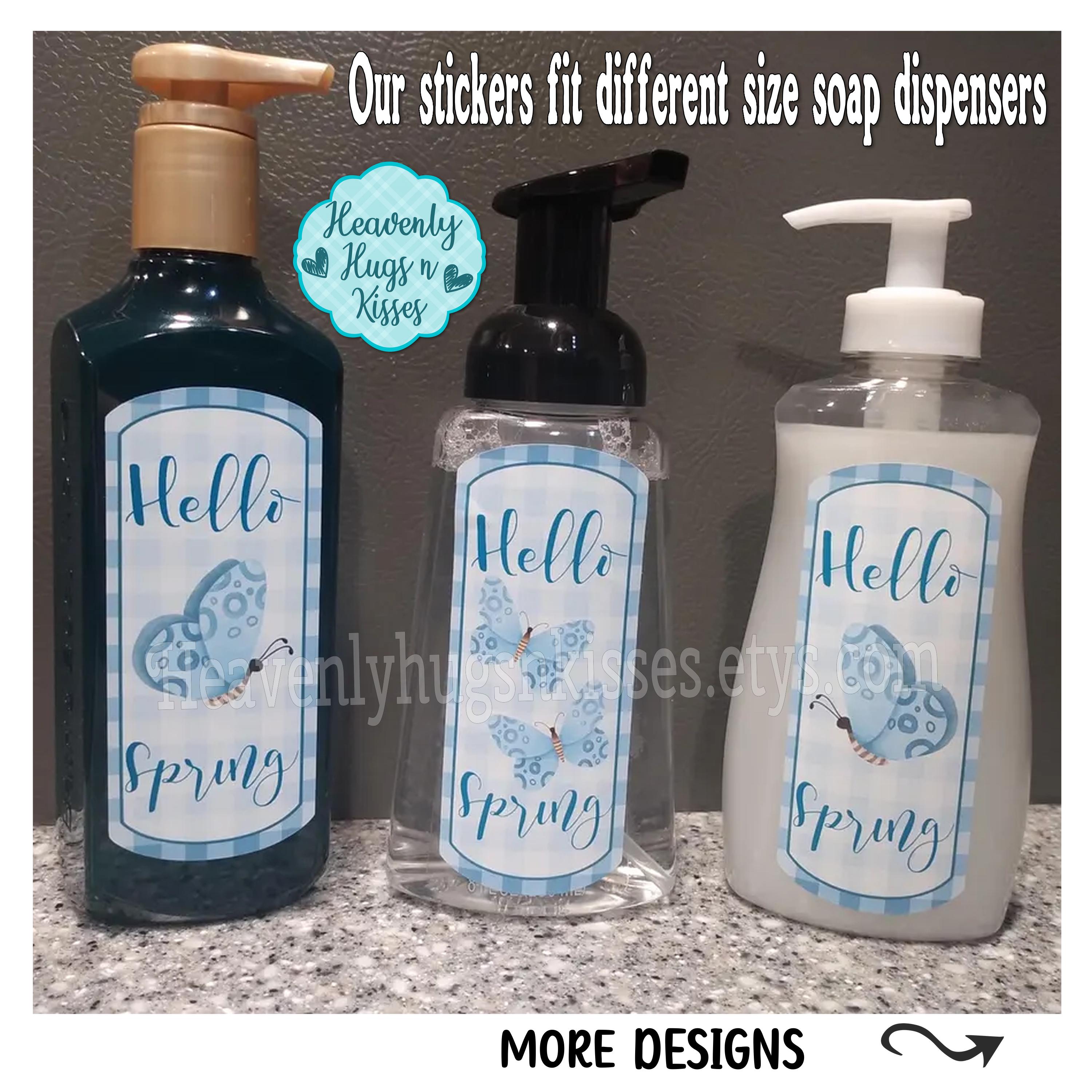 Camping Hand Soap Decals Woodland Soap Labels Foam Hand Soap Stickers ...