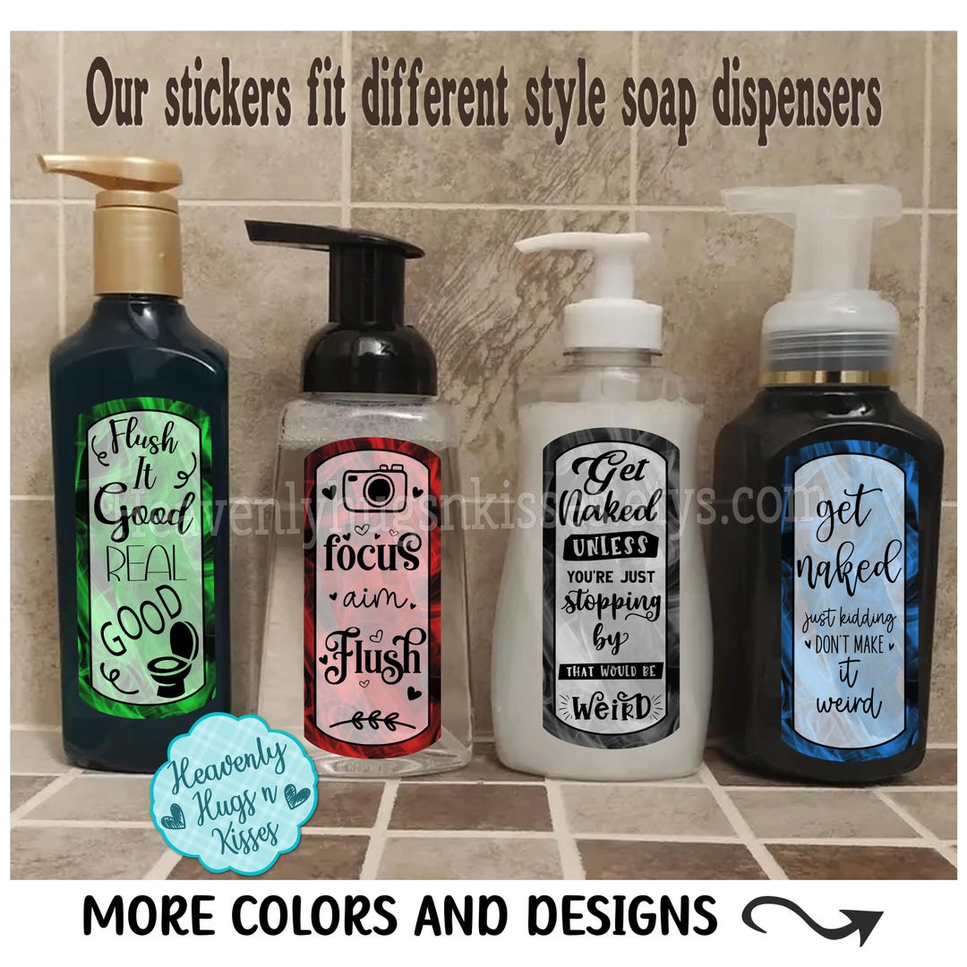 Waterproof Soap Label Flush It Good Real Good Soap Sticker Soap ...
