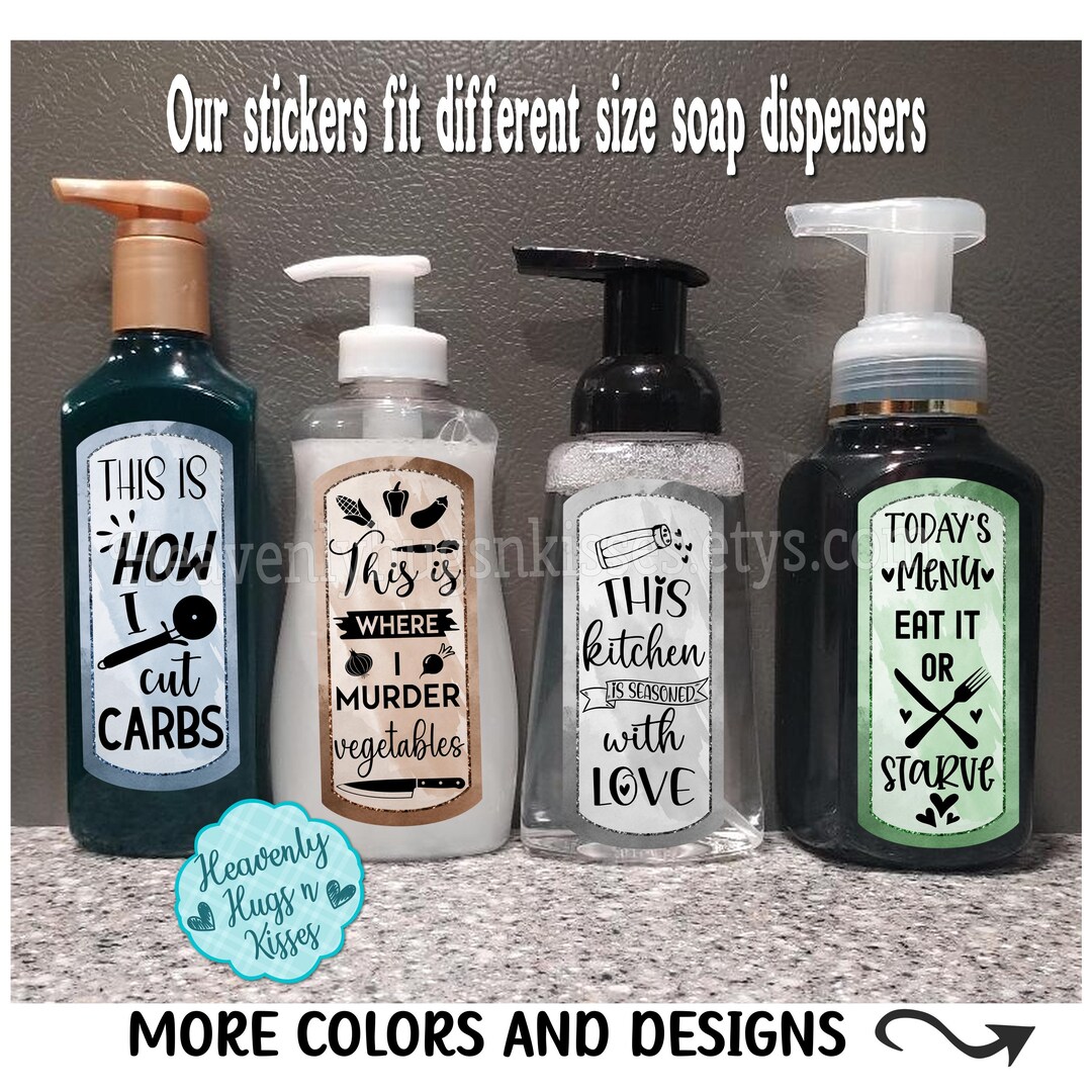 Waterproof Soap Labels Todays Menu Eat It or Starve Soap Label Foaming ...