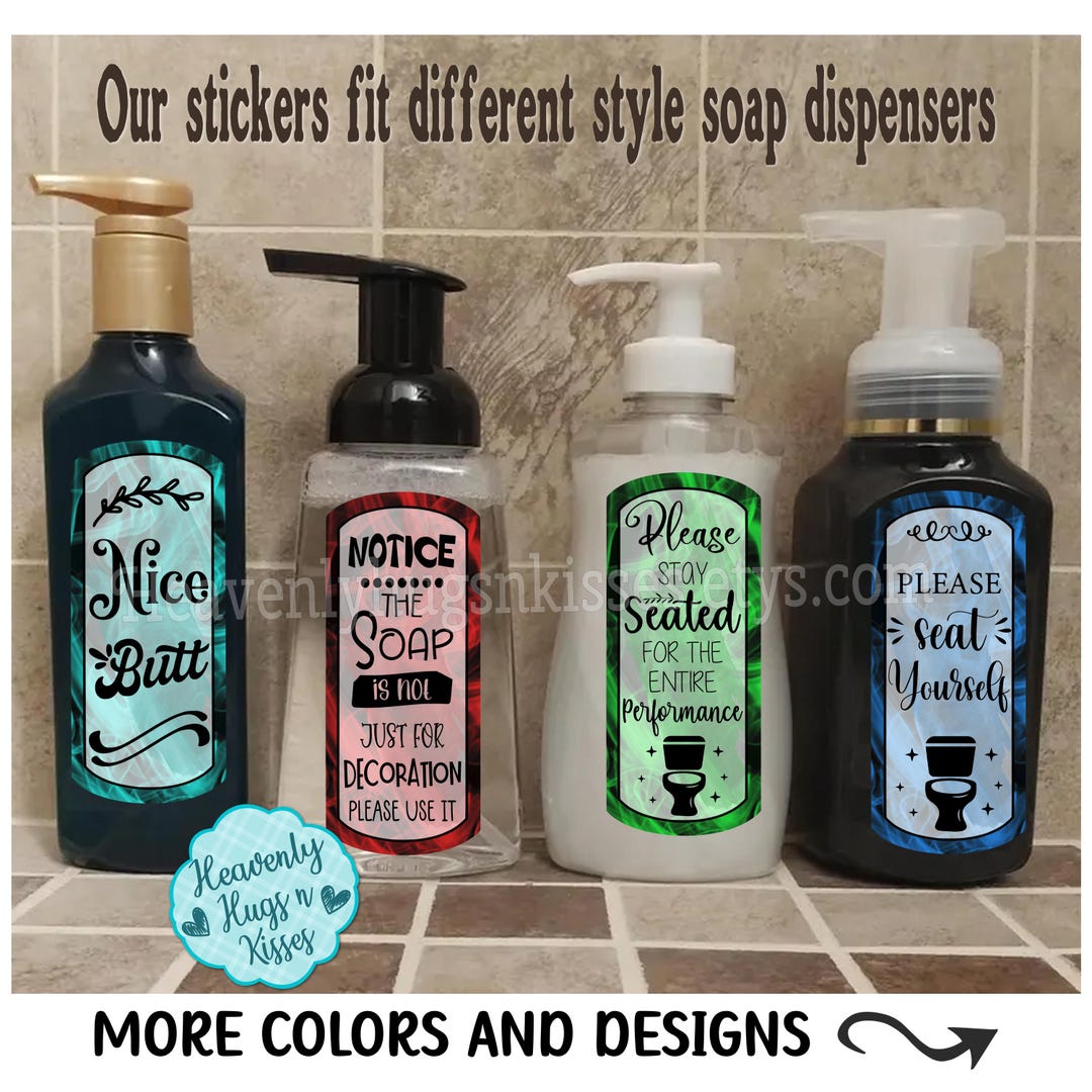Waterproof Soap Label Soap is Not for Decoration Label Soap Dispenser ...