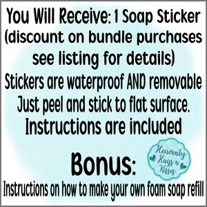Inspirational Soap Labels Motivational Hand Soap Decals Foam Hand Soap ...
