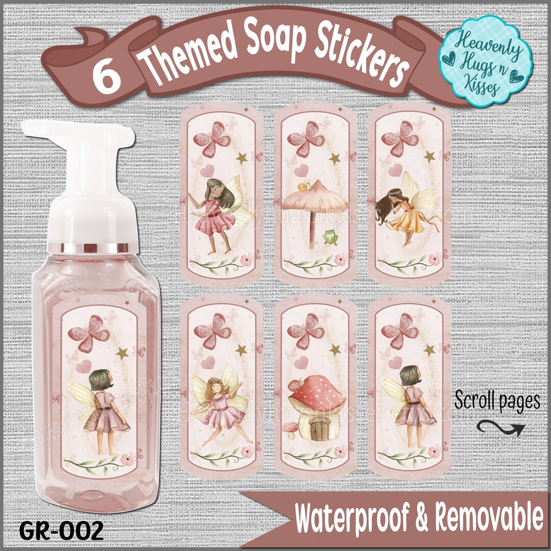 Fairy Hand Soap Decal Fairy Soap Label Foam Hand Soap Sticker Foaming ...