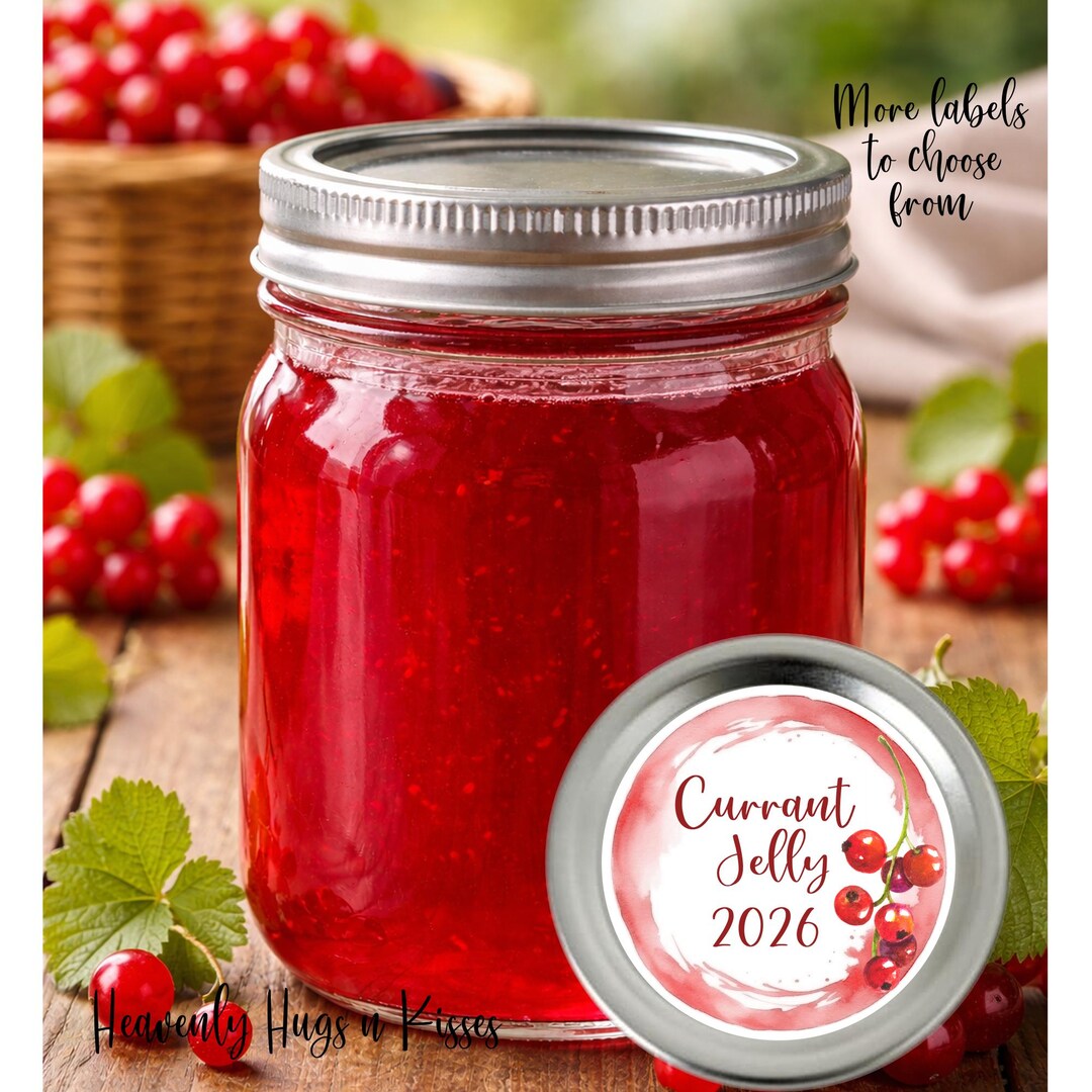 Personalized Mason Jar Labels, Custom Canning Stickers, Currant Labels ...
