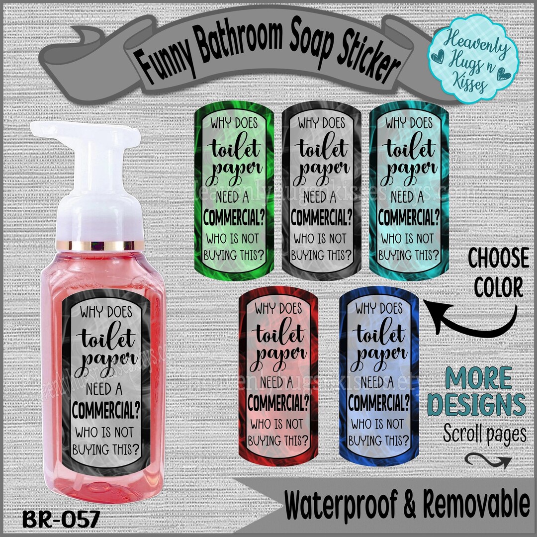 Waterproof Vinyl Labels, Why Does Toilet Paper Need Commercial Stickers ...