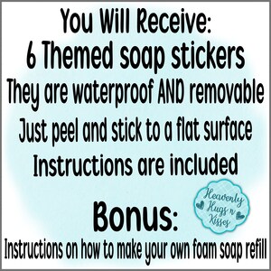 Nautical Soap Labels Sea Creature Hand Soap Decals Foam Hand Soap ...