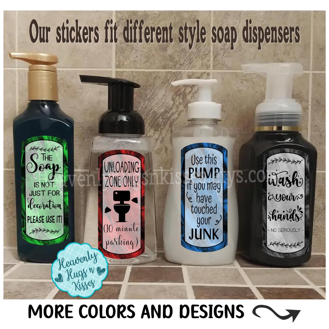 Waterproof Soap Label Wash Your Hands No Seriously Sticker Funny Soap ...