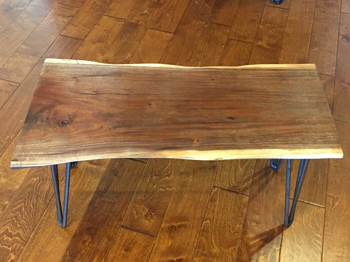 Live Edge Bench - Etsy