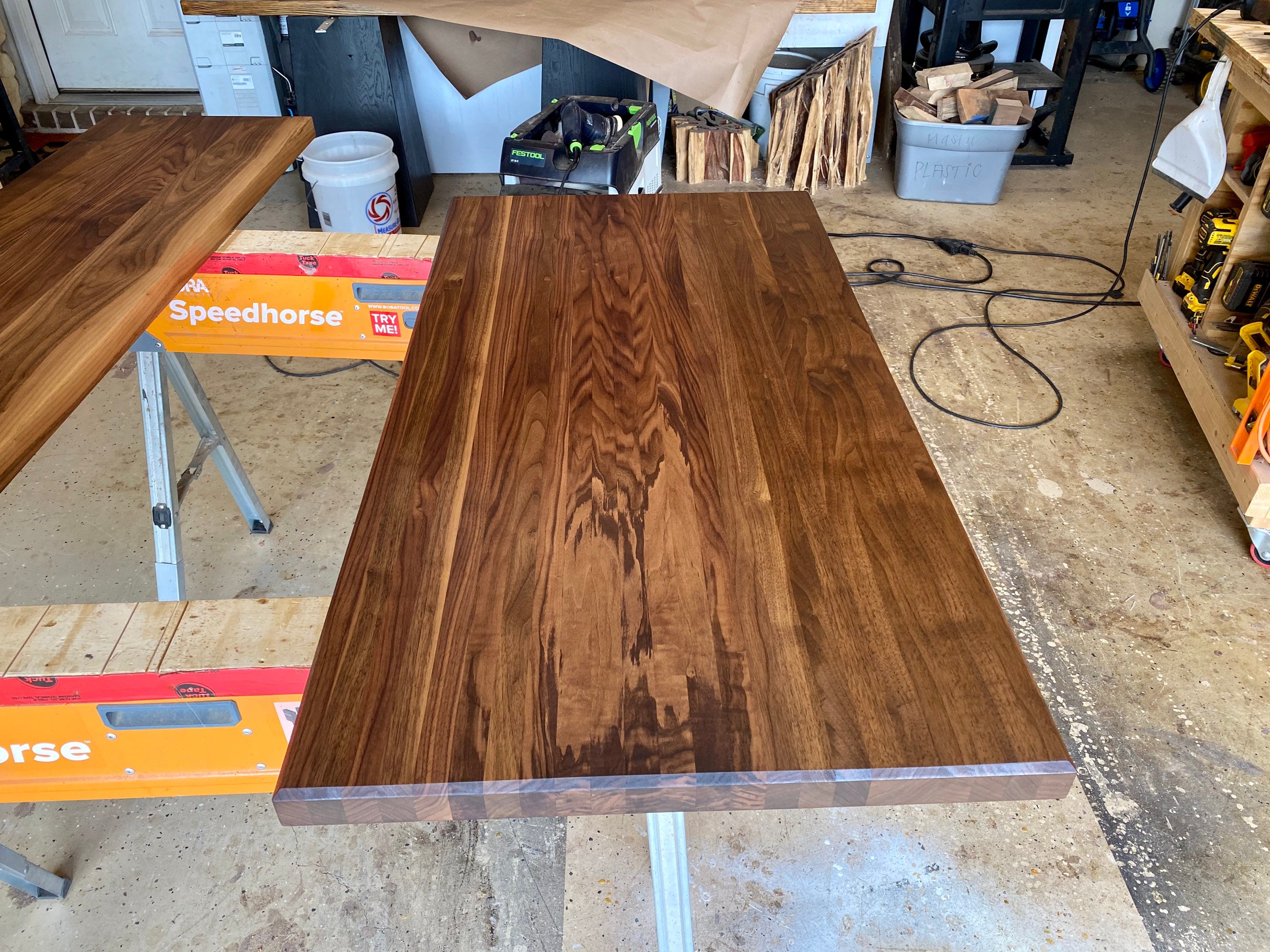 Walnut Butcher Block Coffee Table - Etsy
