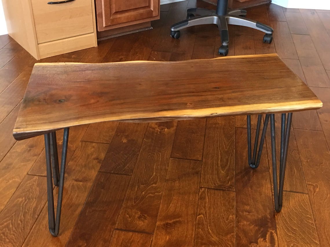 Live Edge Bench - Etsy