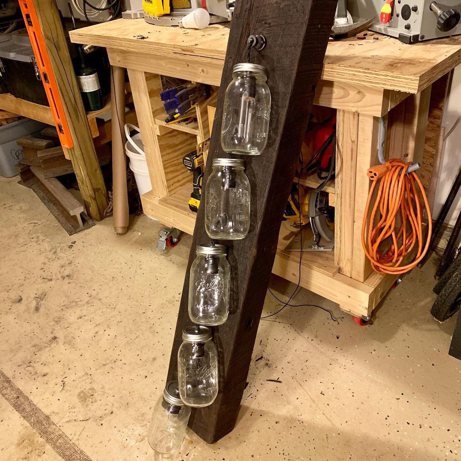 Timber Beam Edison Light - Etsy