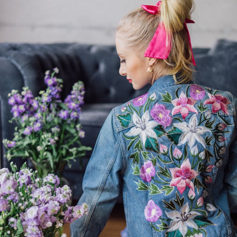 Embellished Jean Jacket - Etsy