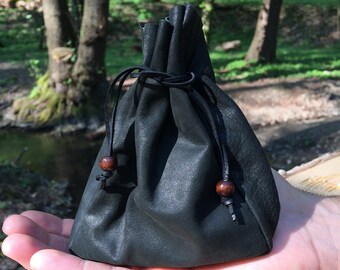 Leather dice bag | Etsy