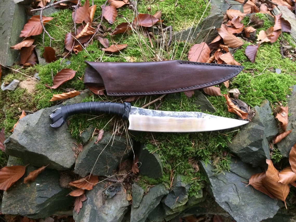 Orc Knife, Blacksmith Handmade Forge, High Carbon Steel, Fantasy ...