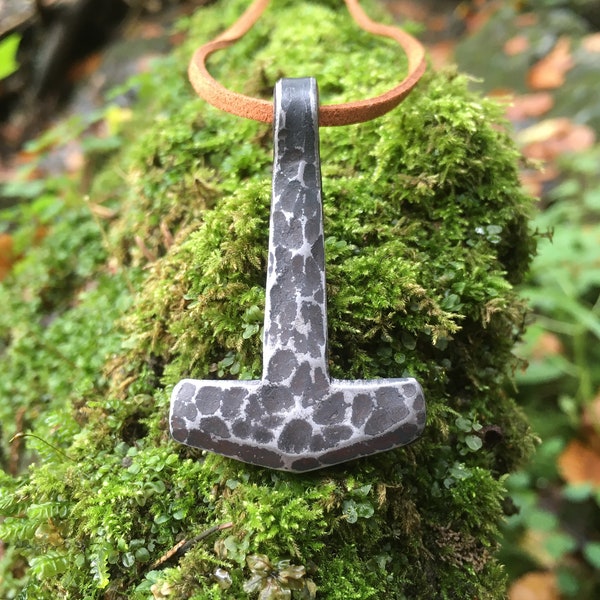 Mjolnir Pendant Forged - Etsy
